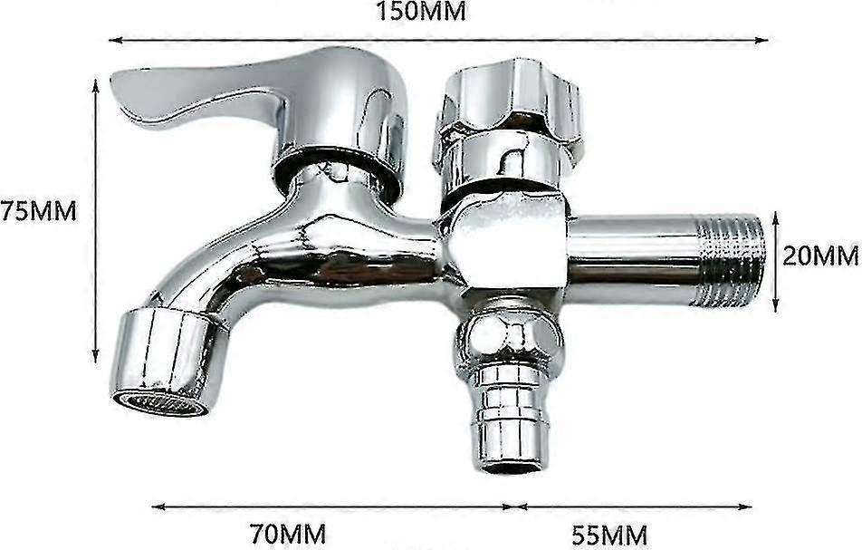 Outdoor Faucet Double Outlet Faucet,double Outlet Garden Faucethigh ...