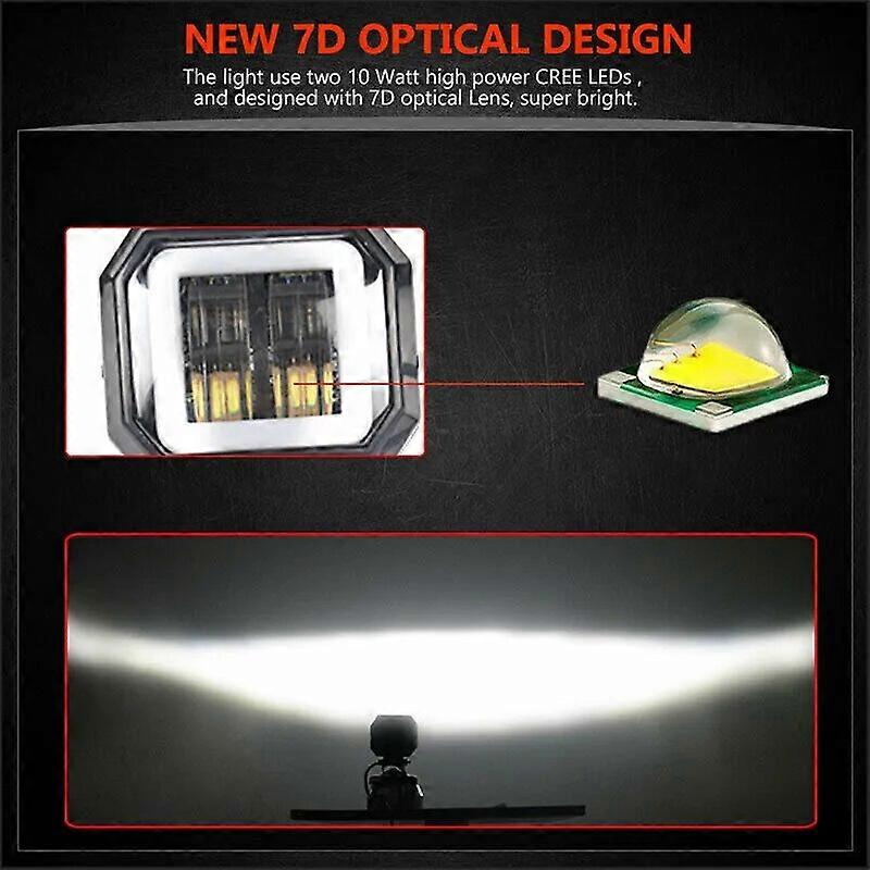 3inch 12V 24V 6000K LED Work Light Bar Spot Driving LED Headlights Work ...