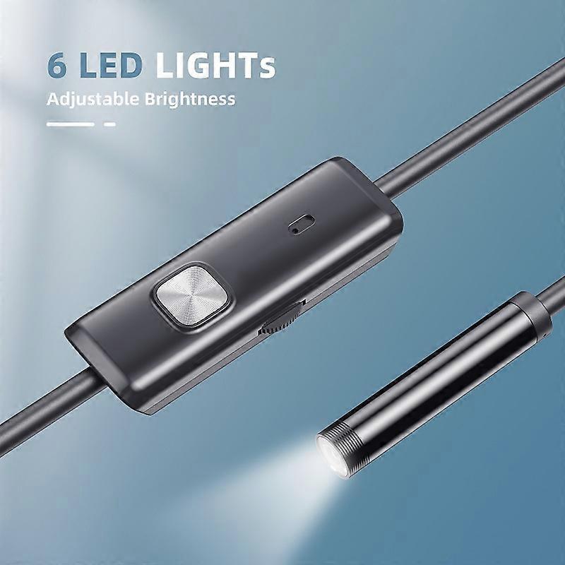 Endoscope Camera 5.5MM 7MM Lens 3IN1 Type-C Micro USB Industrial Pipe ...