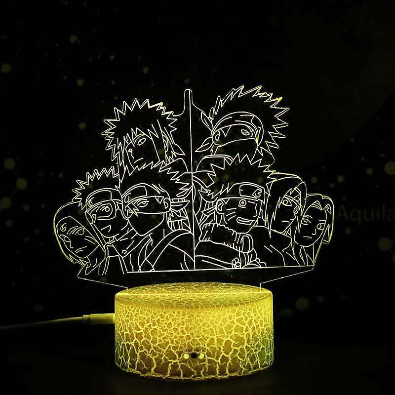 7 Colors Naruto LED Night Light Toys Anime Akatsuki Uchiha Itachi ...
