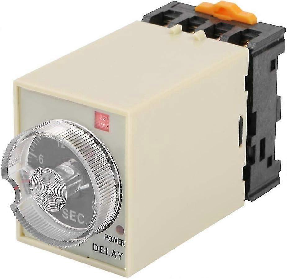 Timer Relay Knob Control Time Relay 0-30s Power Off Delay With Base Ac 220v St3pf, Relay | Fruugo PL