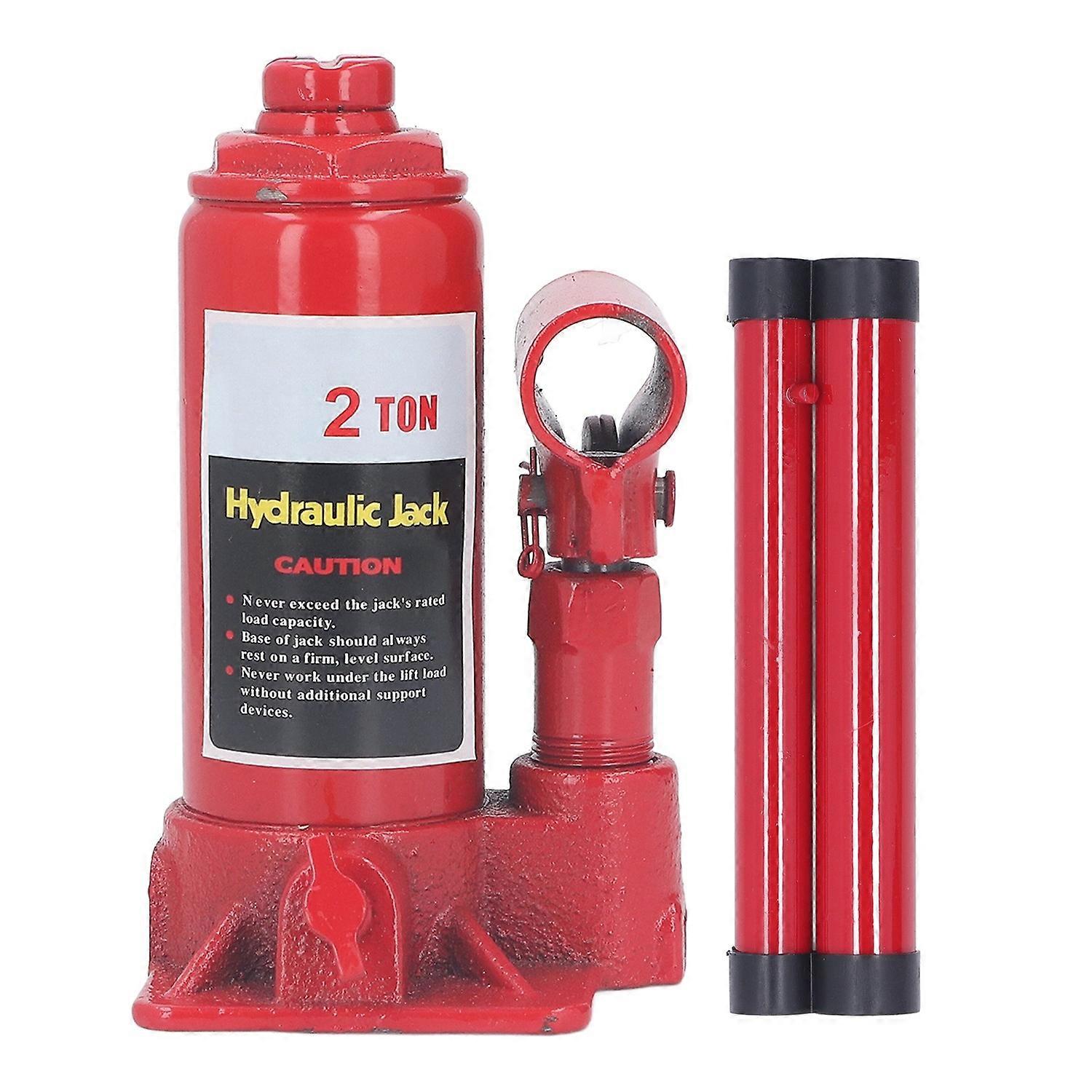 2 Ton Hydraulic Jack with Lever Handle Lifting Cylinder Vertical Jack ...