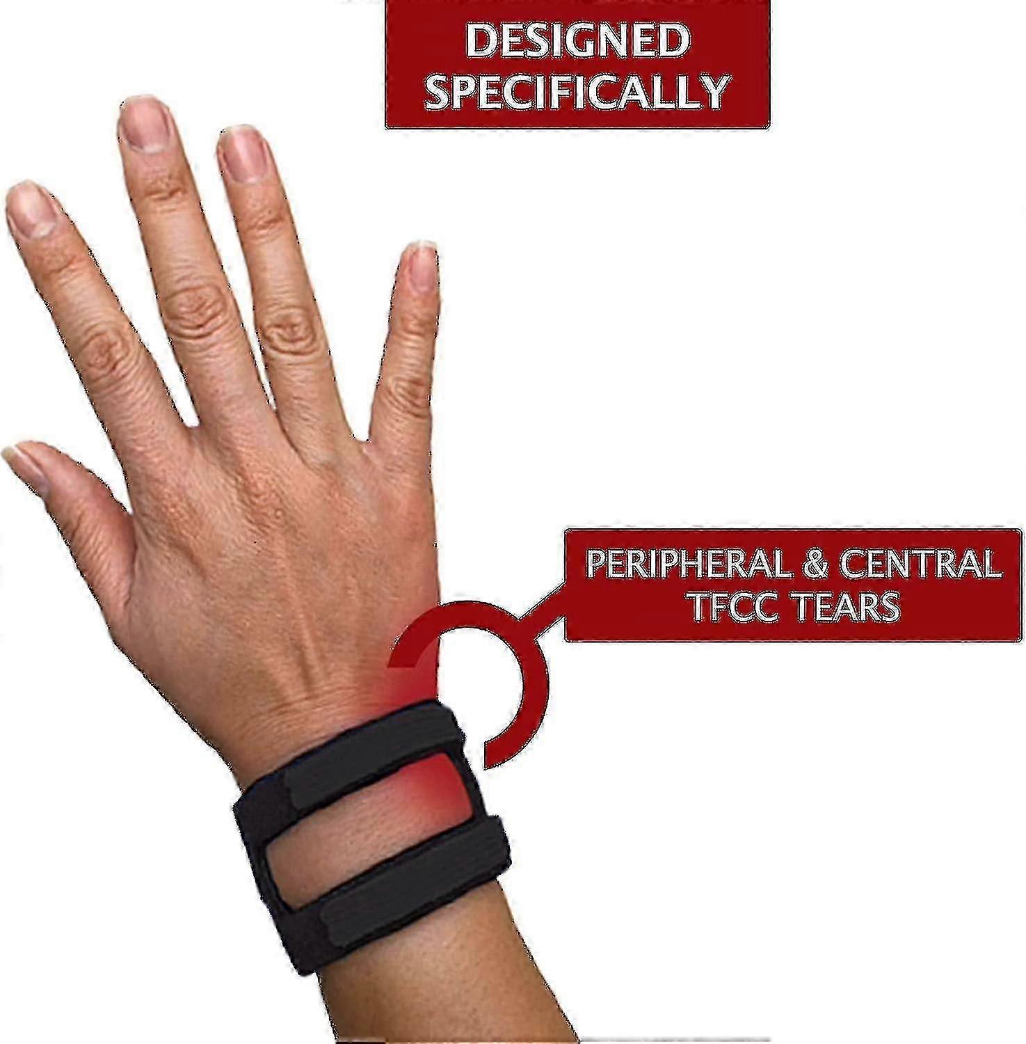 Wristwidget Adjustable Wrist Brace For Tfcc Tears, One Size Fits Most ...