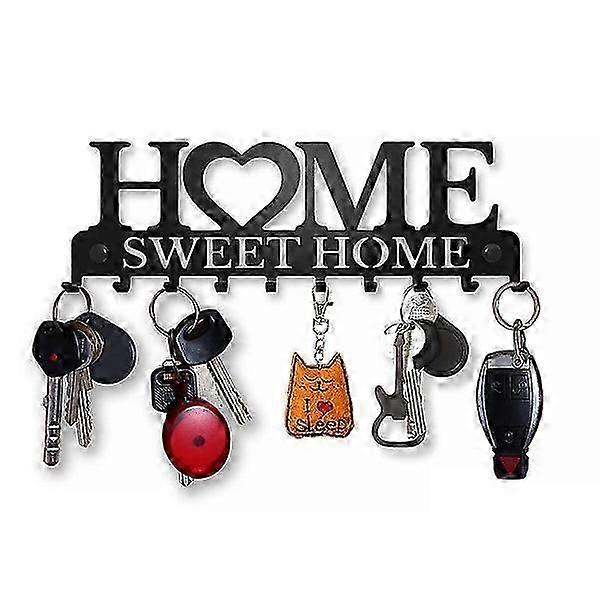 Key Holder for Wall, Key Hooks Wall Mounted with 10 Hooks, Heavy Duty ...