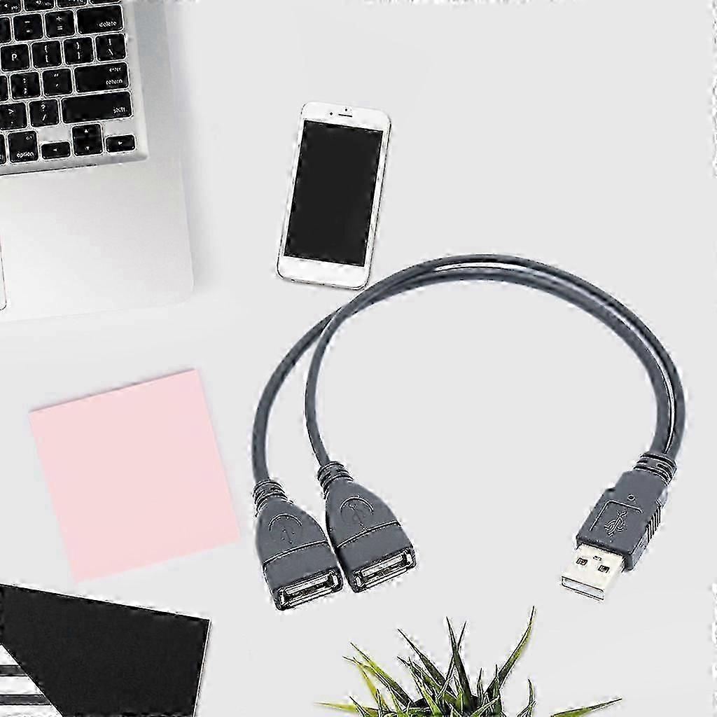 USB Splitter Y Cable for Dual Charging, Data Sync - 30cm High-Speed USB ...