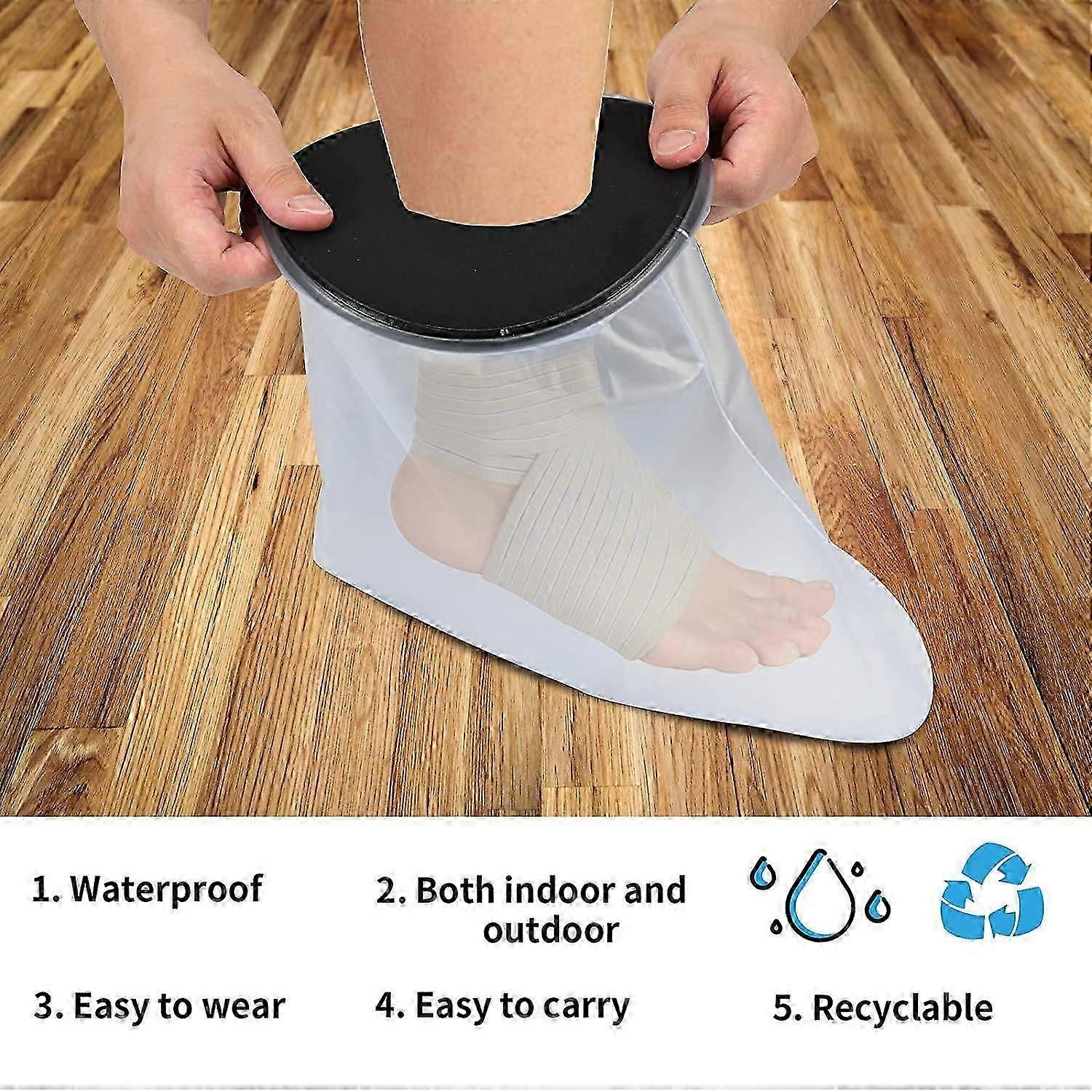 Waterproof Shower Leg Cover for Adult Foot and Wound Protection | Fruugo UK