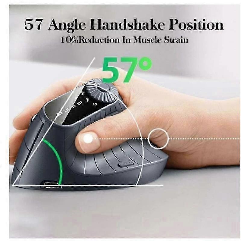 Saker Ergonomic Triple,Ergonomic Vertical Mouse: Tri-Mode Wireless ...