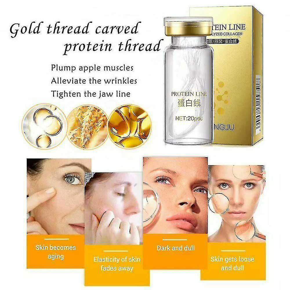Soluble Protein Thread Lifting Set And Nano Gold Essence Combination ...