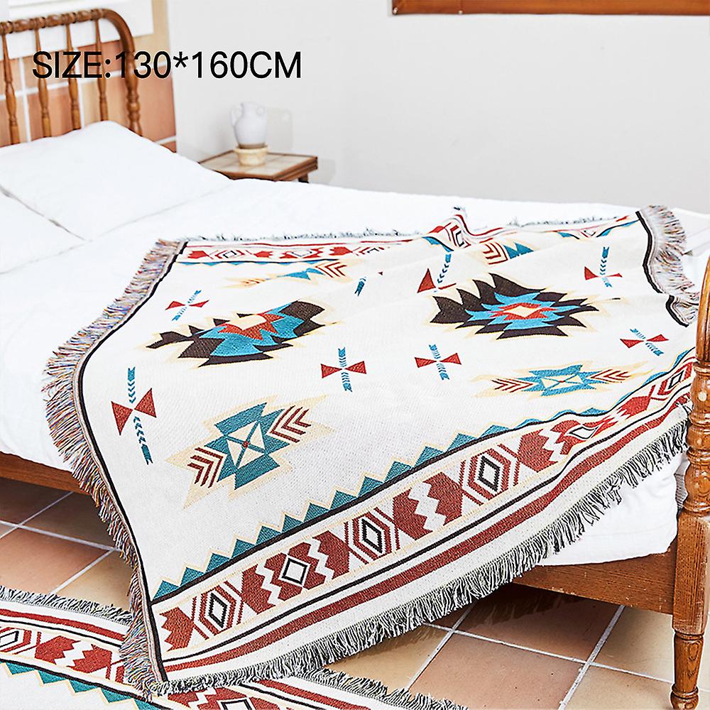 Bohemian Sofa Throw Blankets Ethnic Handwoven Boho Throw Blanket With ...