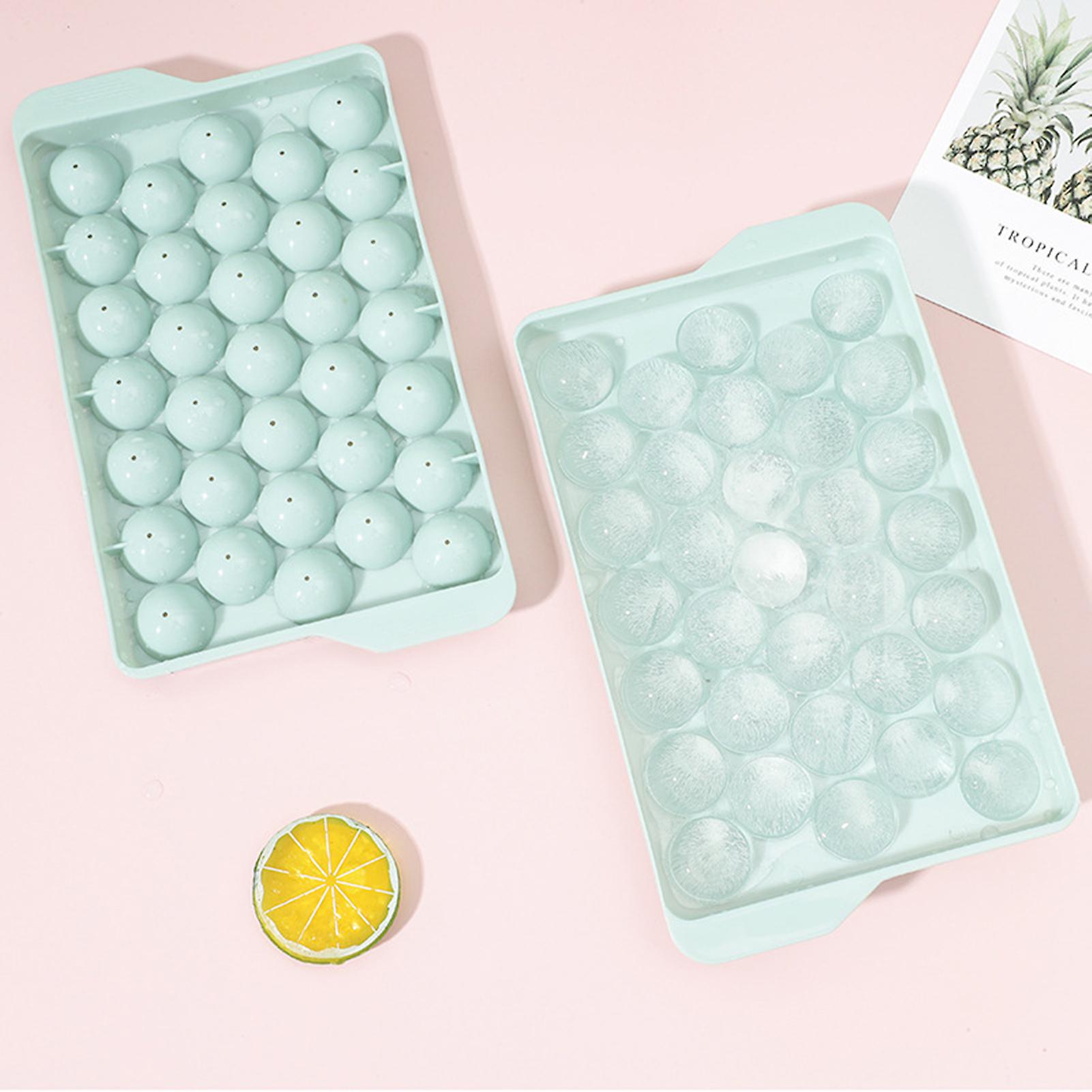 Wharick Ice Cube Tray Round Tasteless PP 33 Grids Cocktails Reusable ...