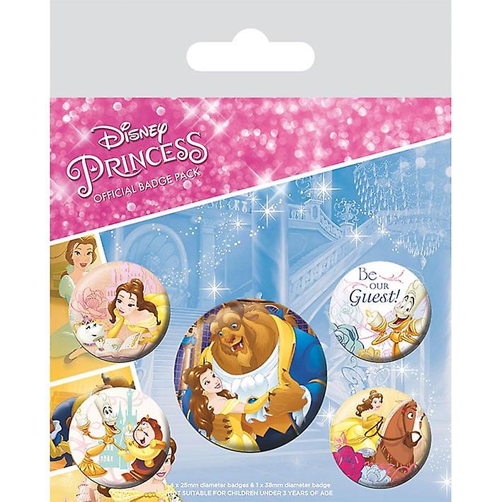 Beauty and the Beast Classic Pin Button Badges Set | Fruugo UK