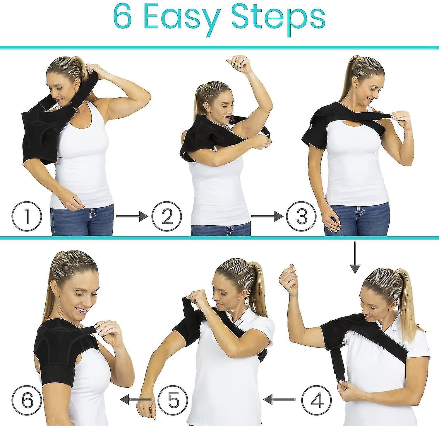 Shoulder Stability Brace - Injury Recovery Compression Support Sleeve ...