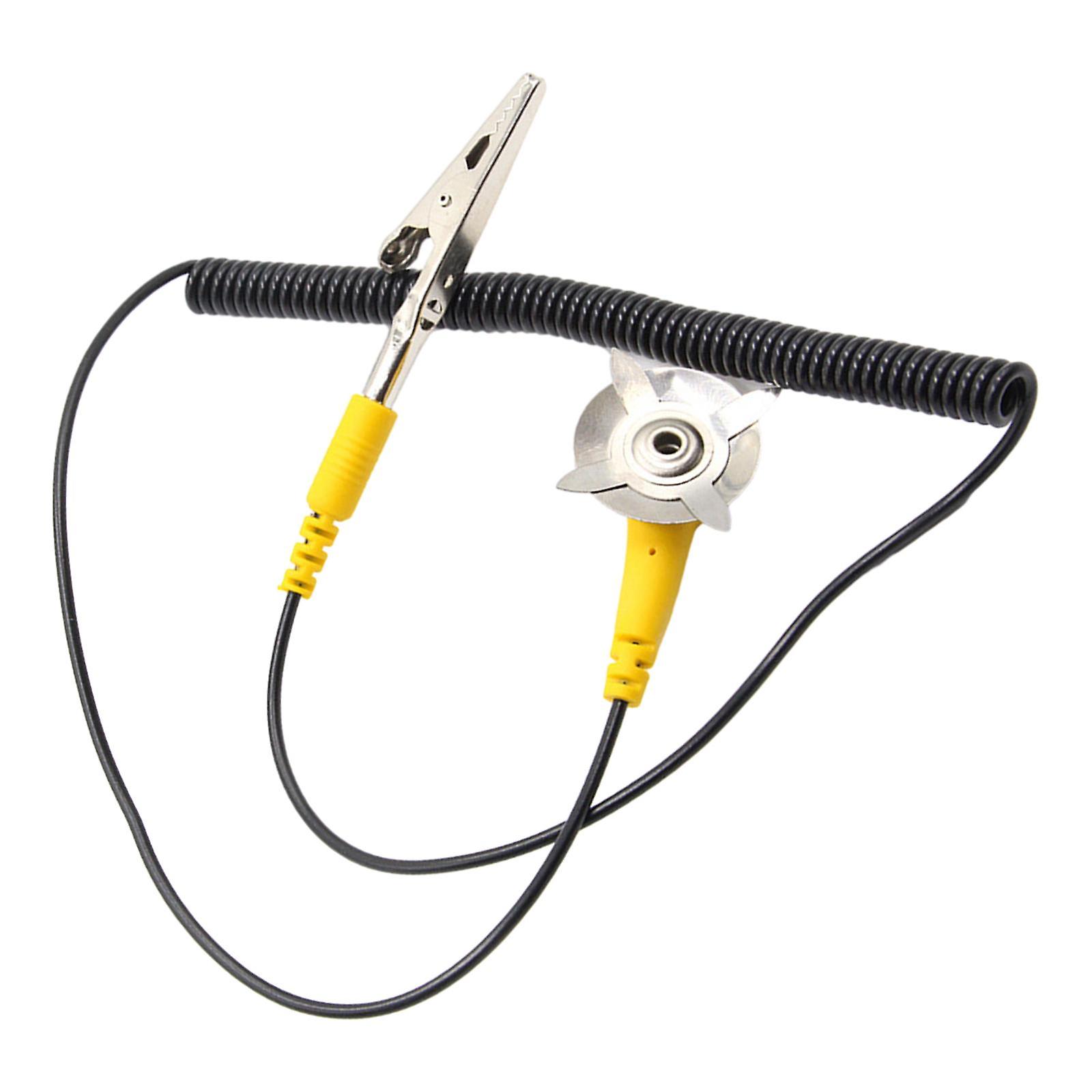Anti Static Grounding Cord with Alligator Clip Claw 1.8M Adjustable ESD ...