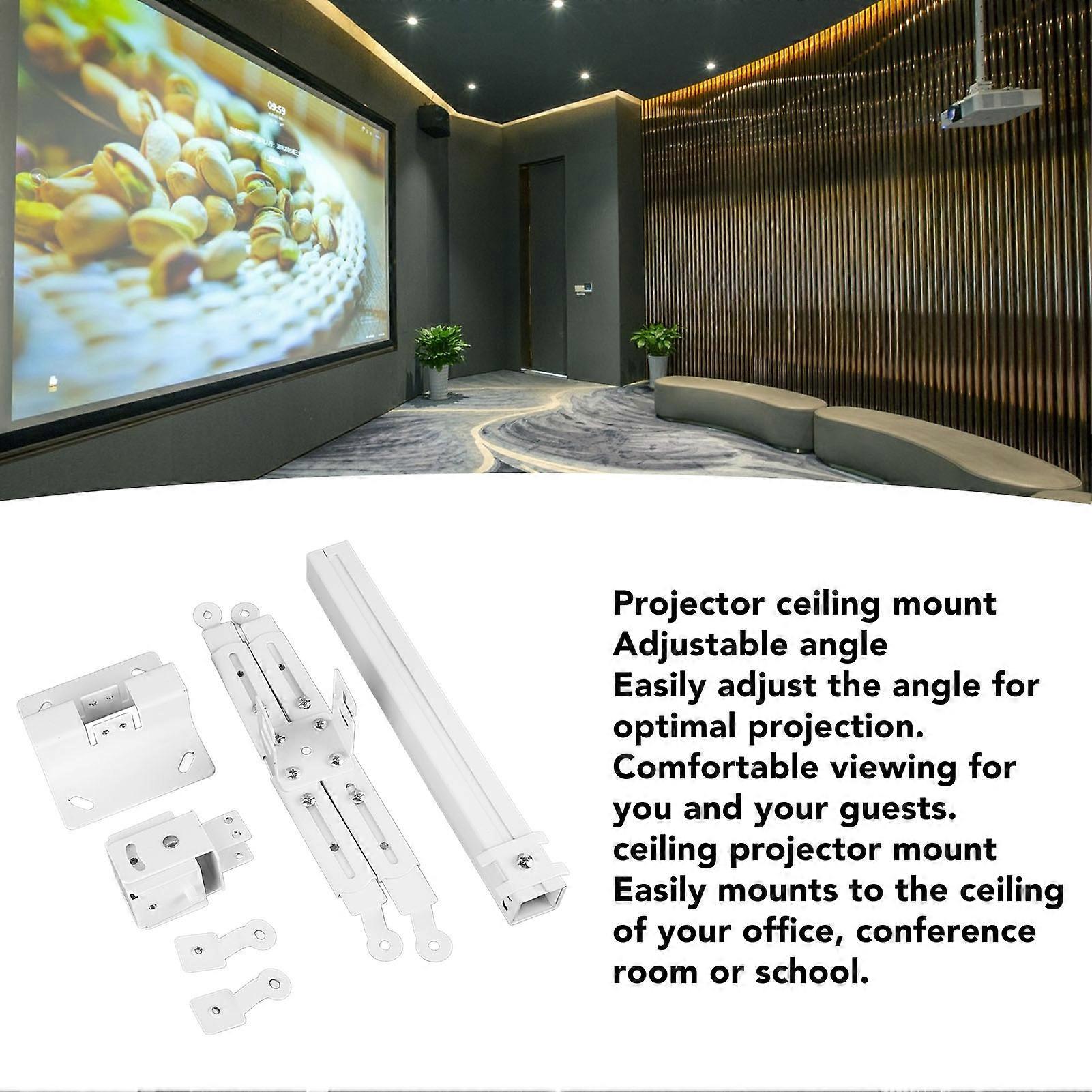 Adjustable Ceiling Projector Mount for 4 Hole Universal Rust Prevention ...
