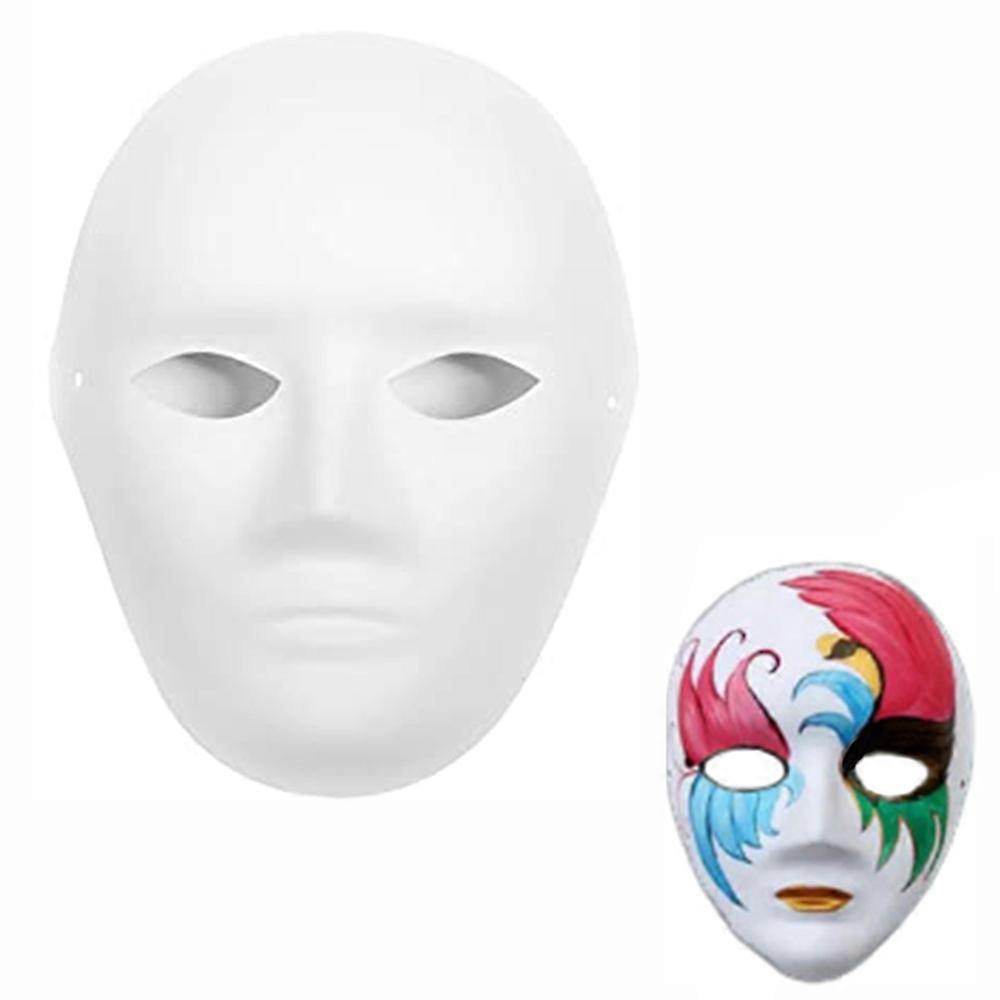 5 Pack Paper Mache Masks DIY Painting Mask Graffiti Blank Masks For ...