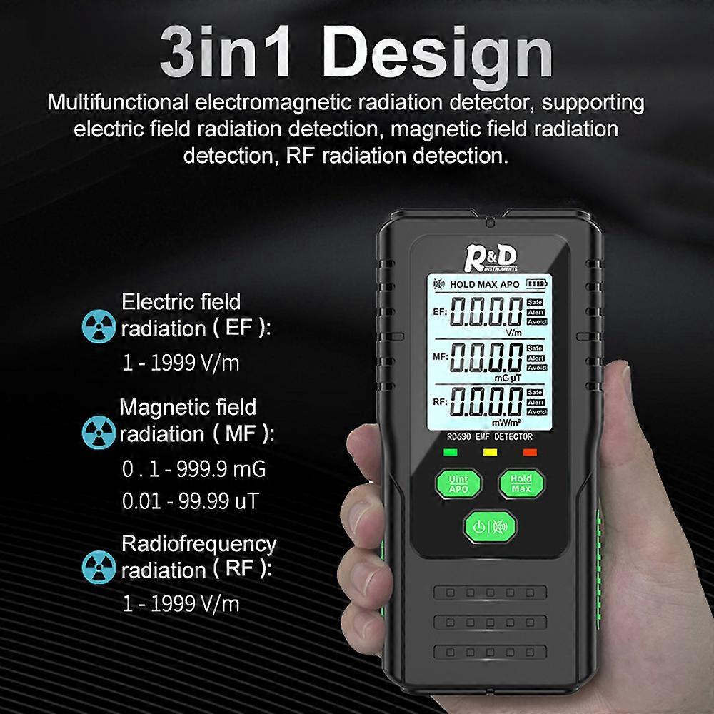 3in1 Multifunctional Electric Field Magnetic Field RF Radiation ...