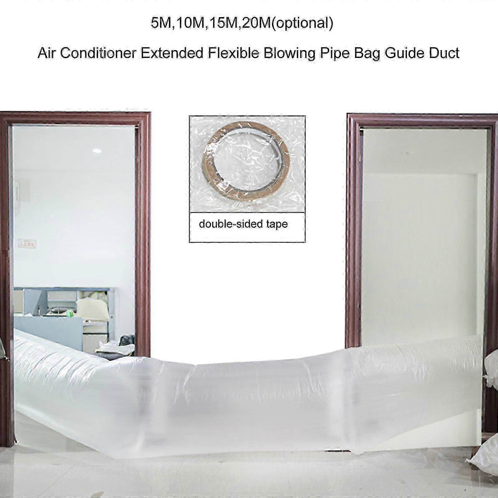 5/10/15/20m Air Conditioner Extended Flexible Blowing Pipe Bag Guide ...