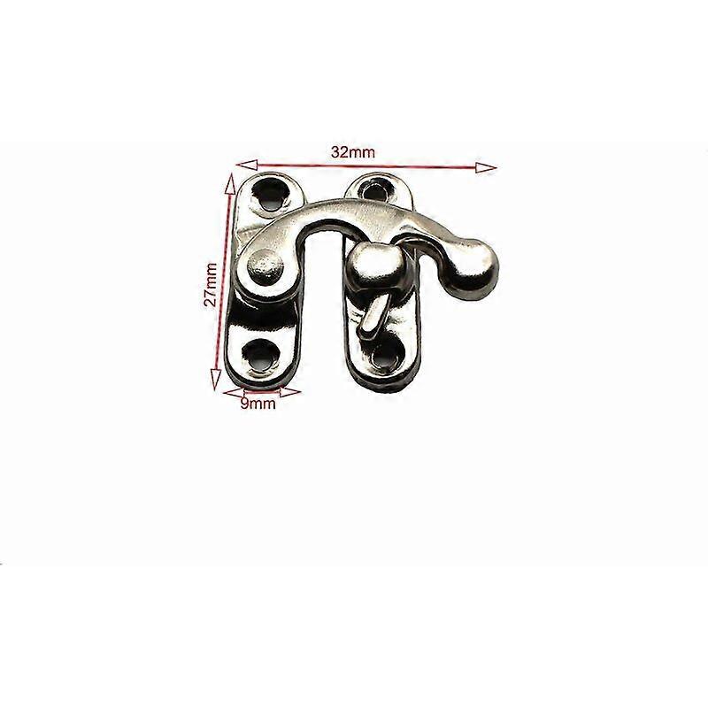 Set of 20 vintage nickel-plated latches with straight swing arm | Fruugo UK