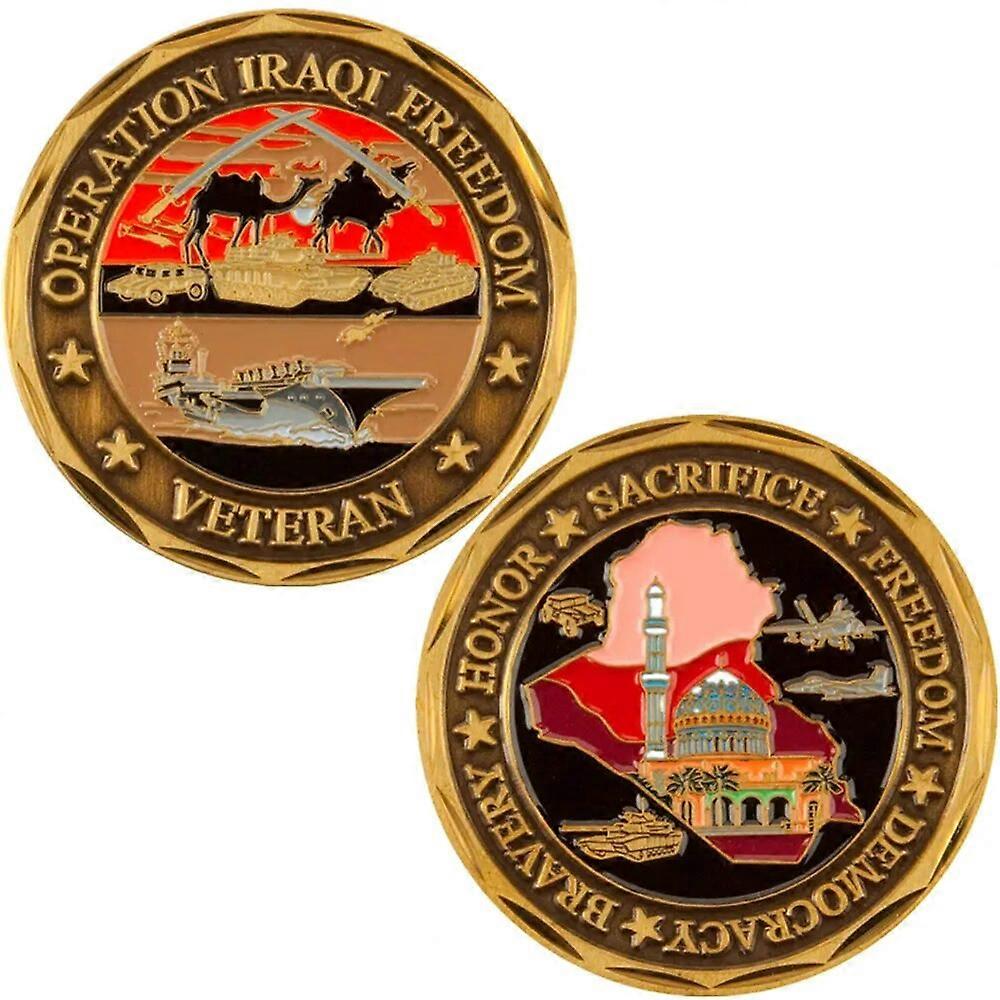 Operation Iraqi Freedom Veteran Challenge Coin US Army Marines Navy Air ...