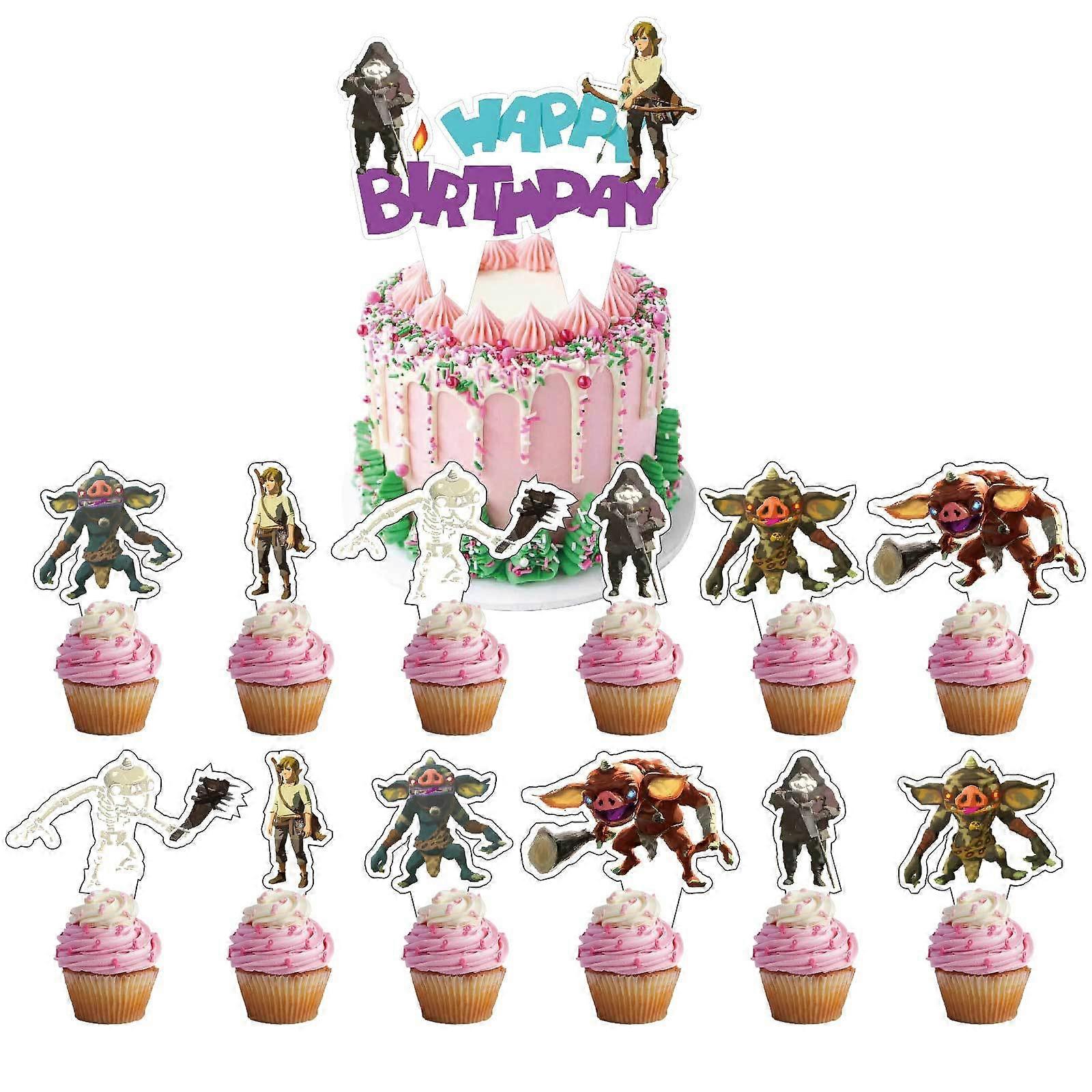 Legend of Zelda Princess Birthday Balloons with Banner Cake Topper ...