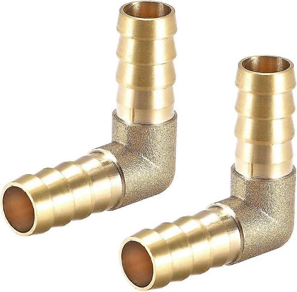 12mm Barbed Brass Hose Fitting 90 Degree Elbow Hose Connector Coupler Hose Adapter 2pcs | Fruugo UK