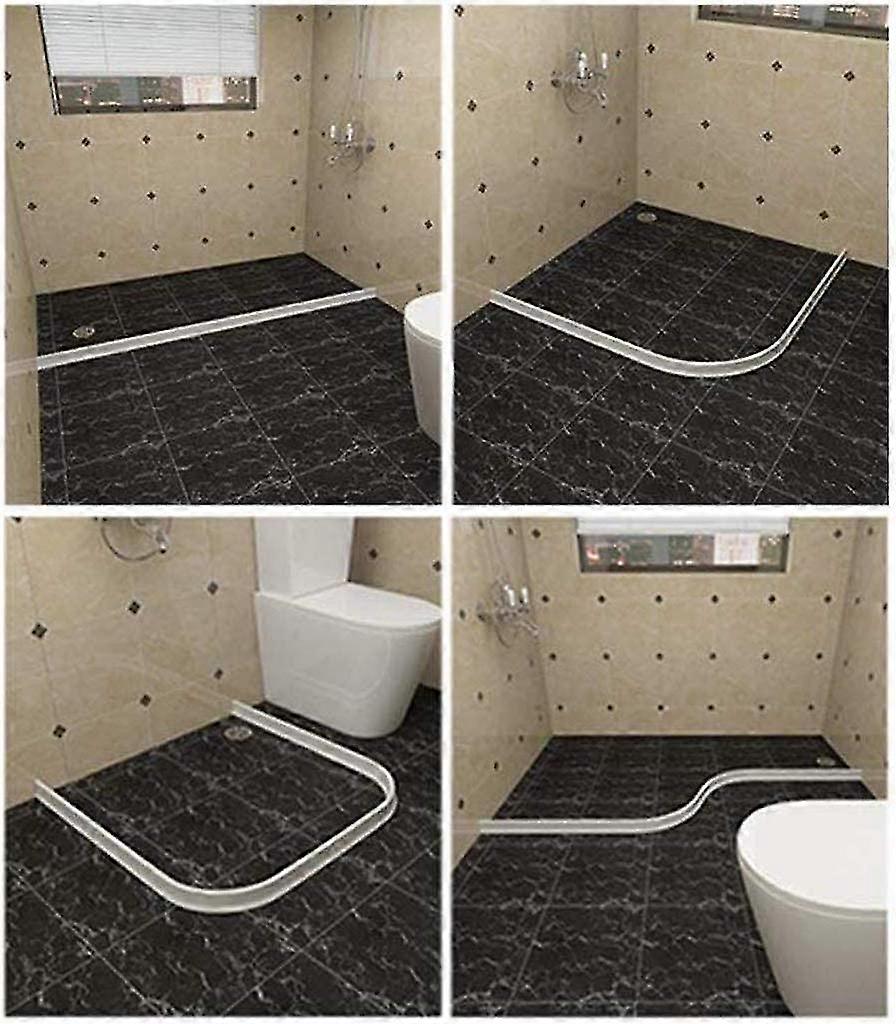 Bathroom Water Retaining Strip Foldable Shower Barrier And Retention ...
