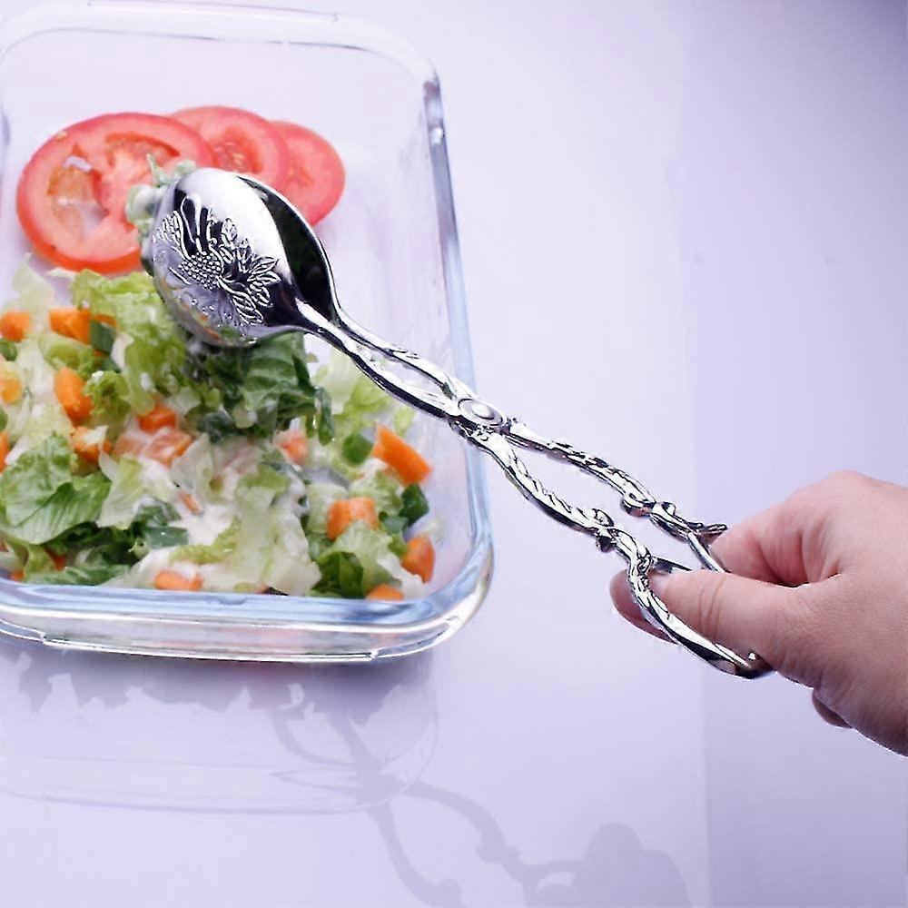 Small Buffet Salad Tongs, 8" Catering Chef Food Salad Grill Cutlery ...