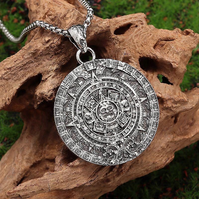 Retro Aztec Solar Calendar Mysterious Ancient Mayan Civilization ...
