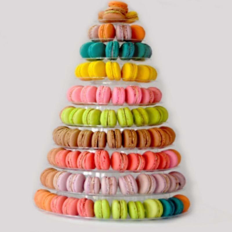 10 Tiers Macaron Tower Macaroon Display Stand Baby Shower Birthday ...