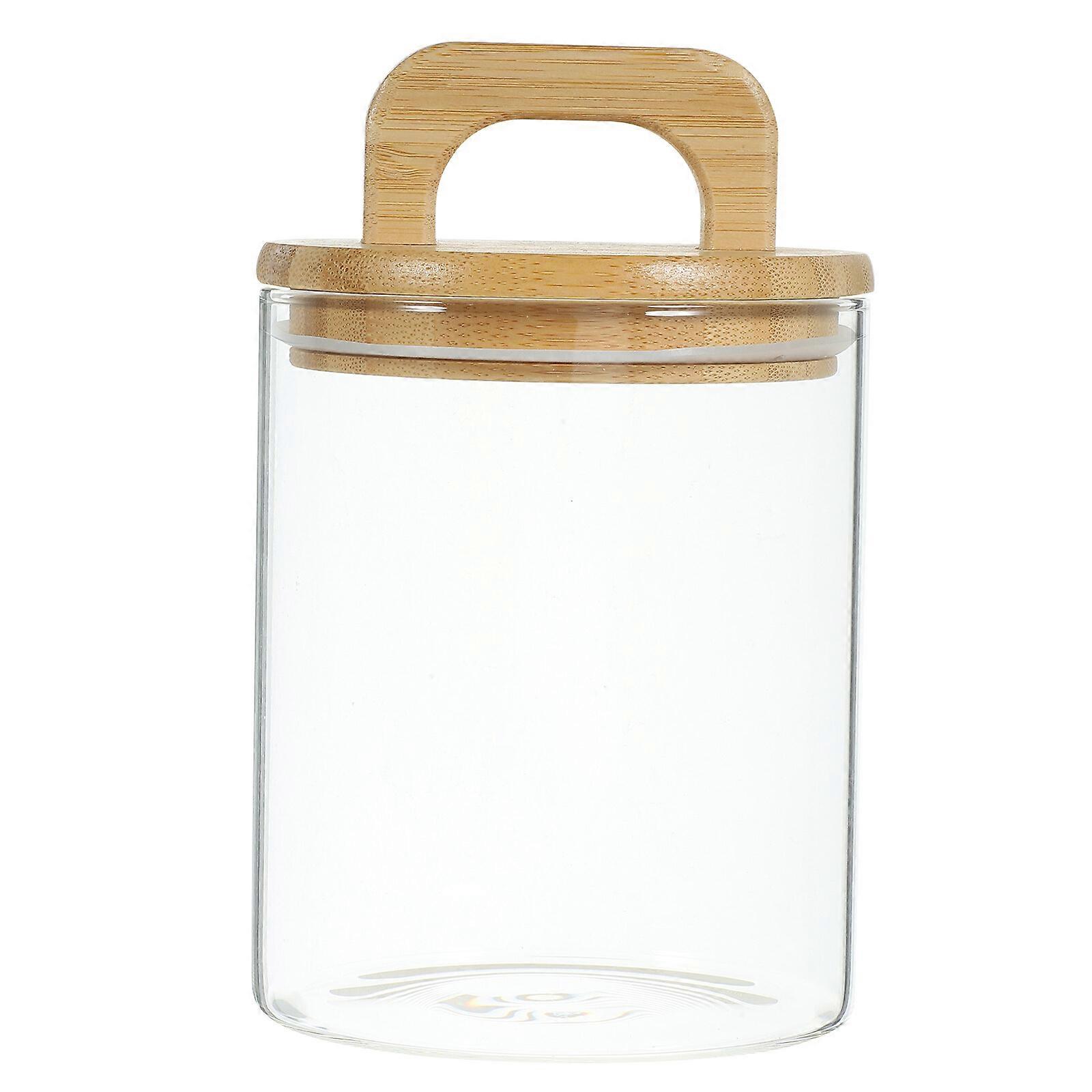 Coffee Bean Storage Container Clear Glass Jar Airtight Glass Jar with ...