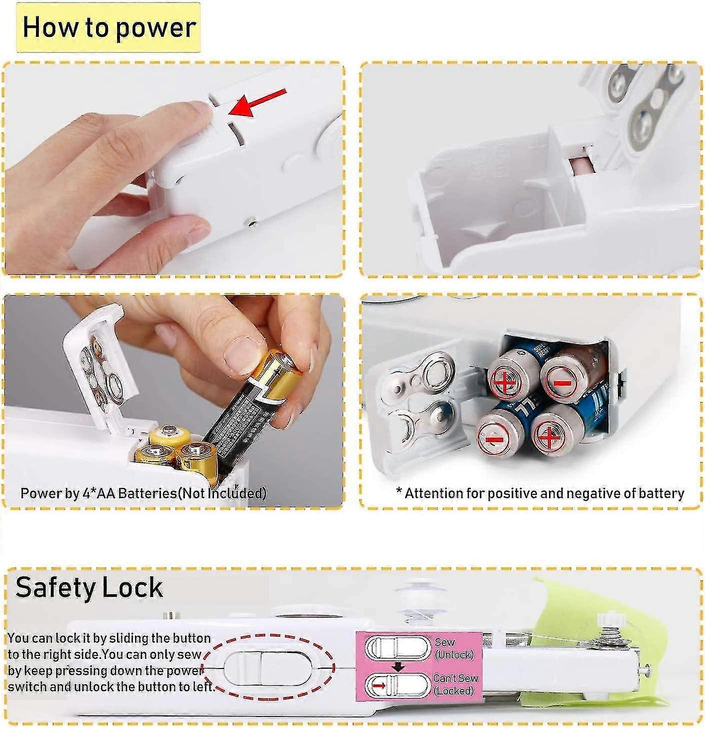 Handheld Sewing Machine, Mini Sewing Machine, Portable Sewing Machine ...
