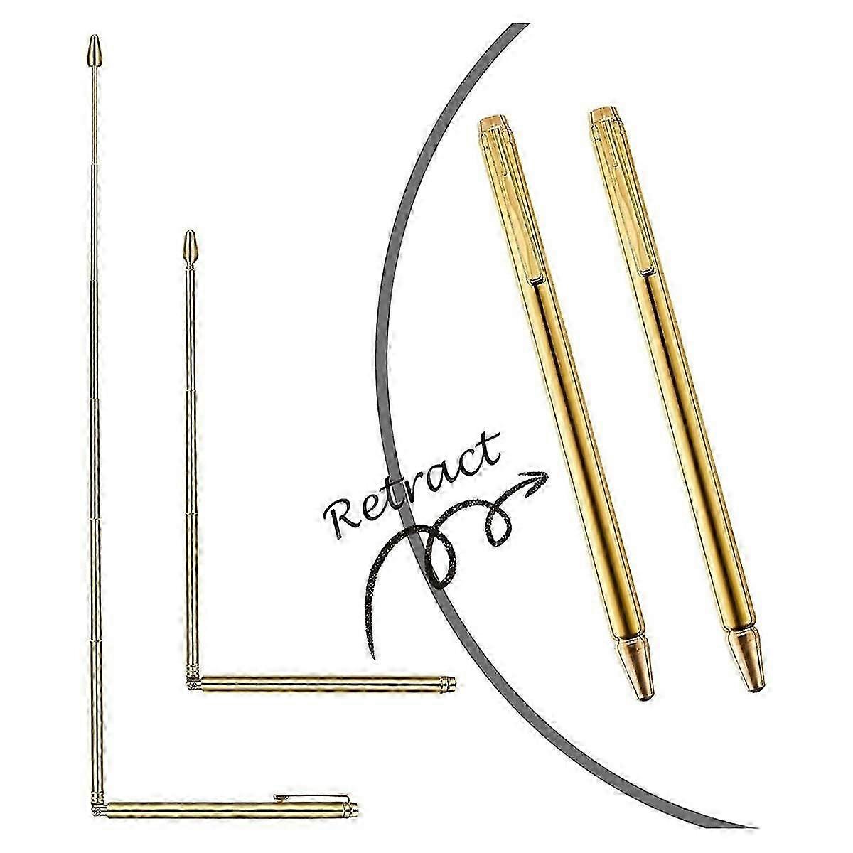 3 Pcs Divining Rods Copper and Dowsing Pendulum, 2 Retractable ...