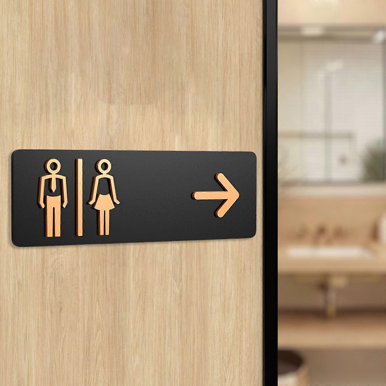 Toilet Sign Display Washroom Sign Men Women WC Door Sign Restroom Sign ...