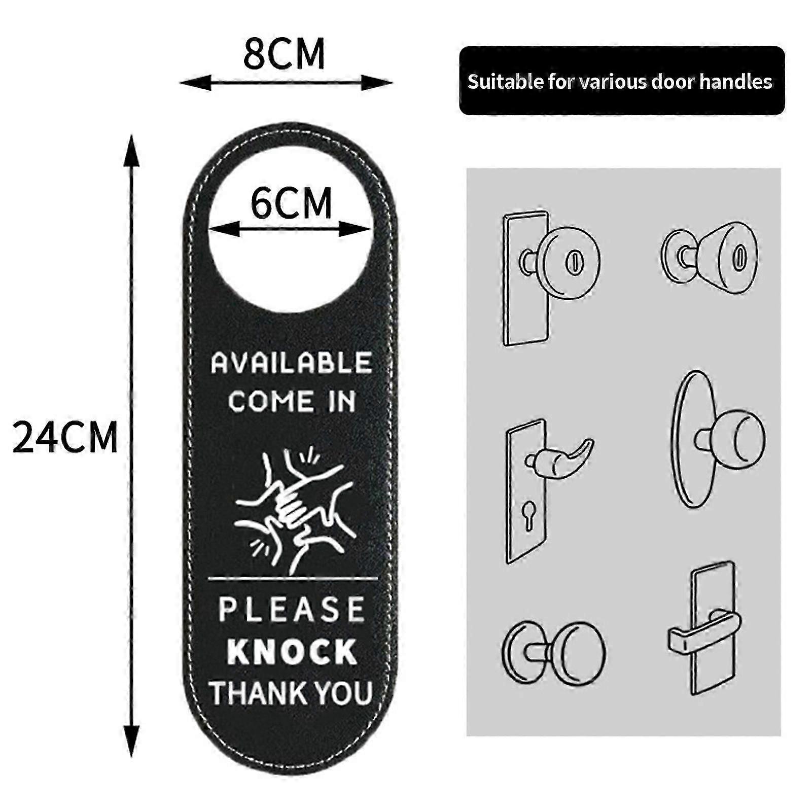 Double Sided Door Sign Hanging Reminder Signs Meeting in Progress ...