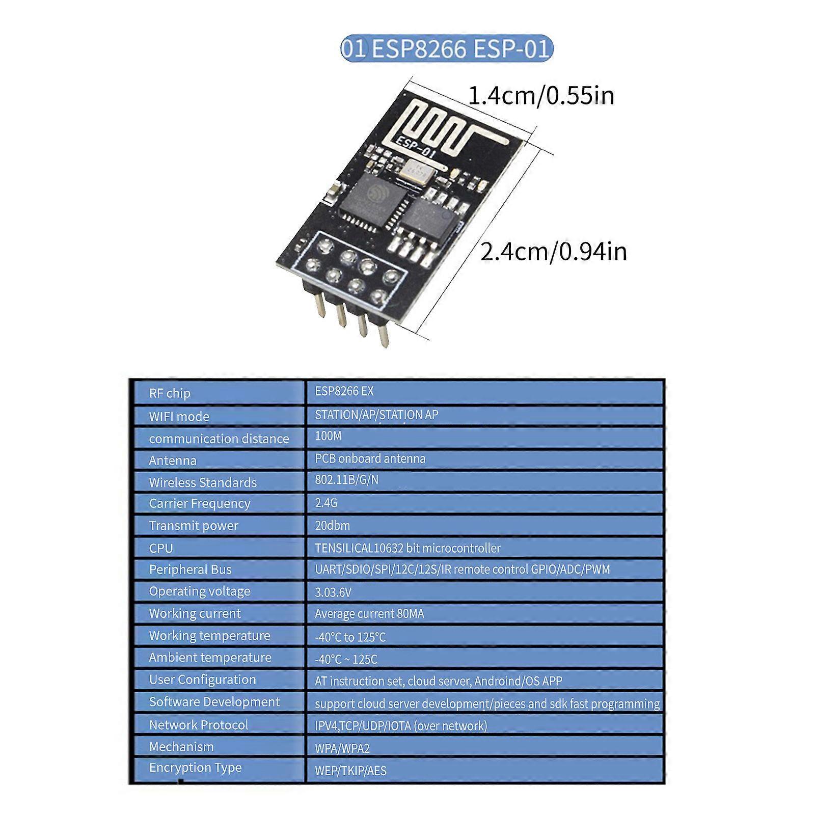 ESP8266 Development Board WIFI Module ESP-01S ESP-01 ESP-07S ESP-07 ESP-12E ESP-12S ESP-12F 3.3V ...