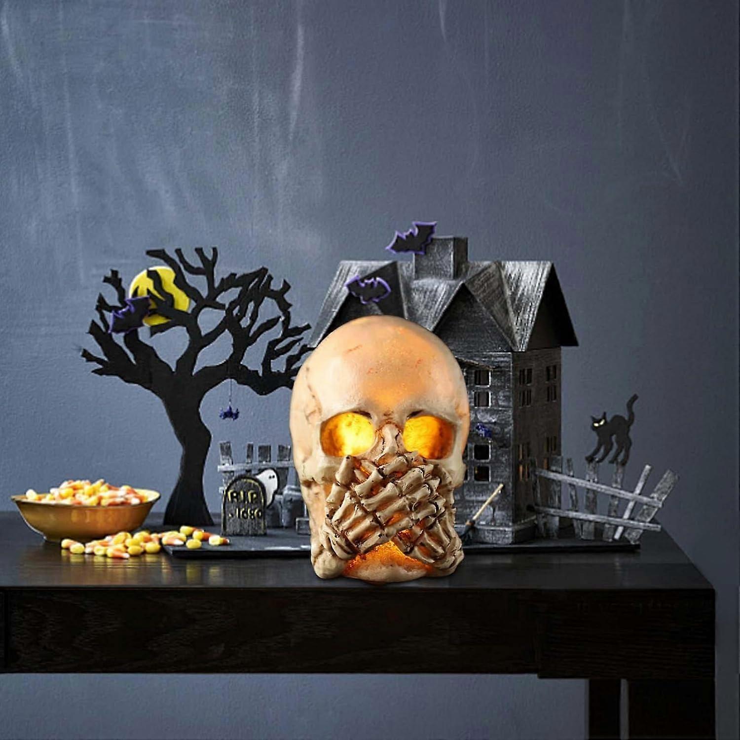 Mini Skull Halloween Decor,Mini Skull Halloween Decor, Decorative Skull ...