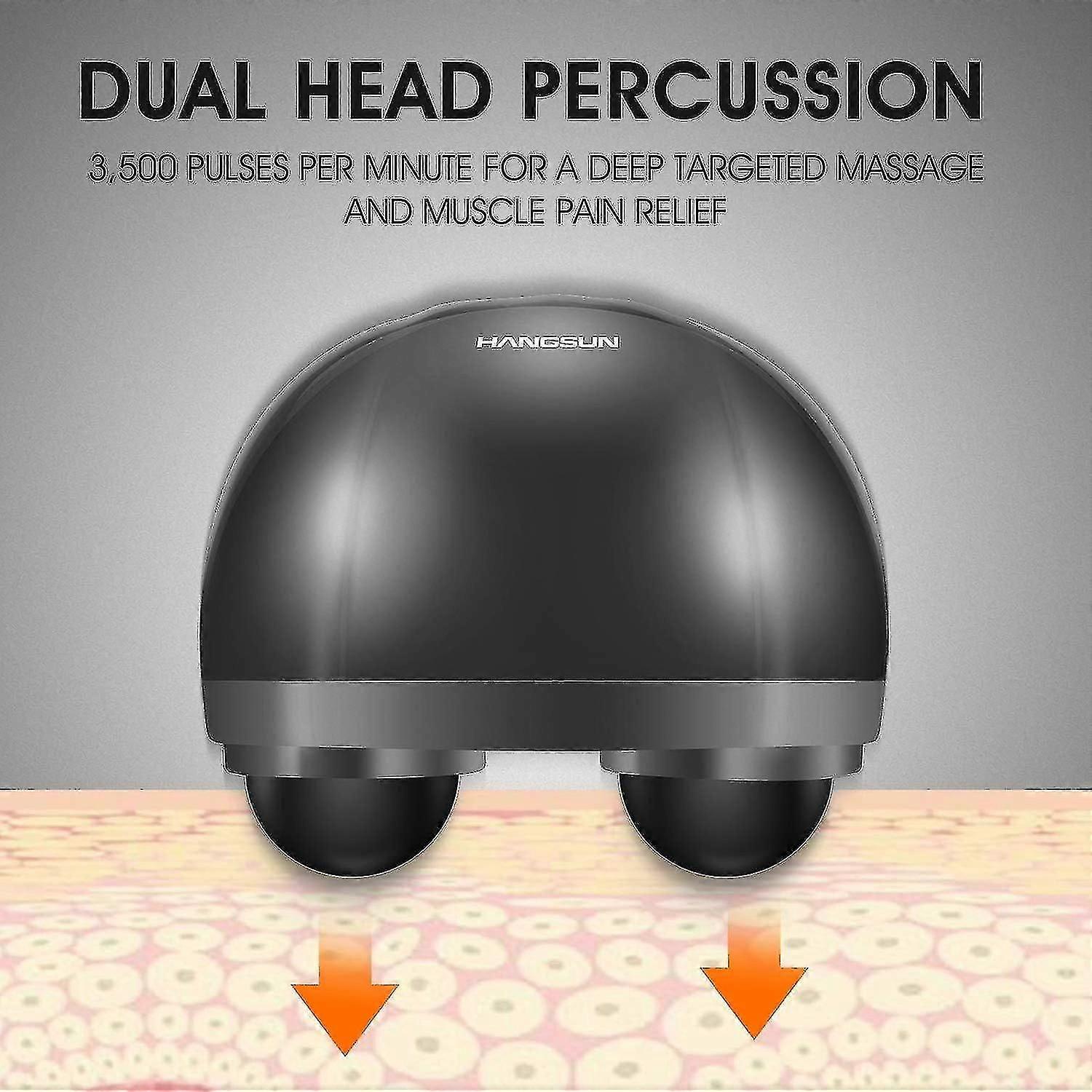 Handheld Neck Back Massager Deep Tissue Percussion Massage Compatible ...