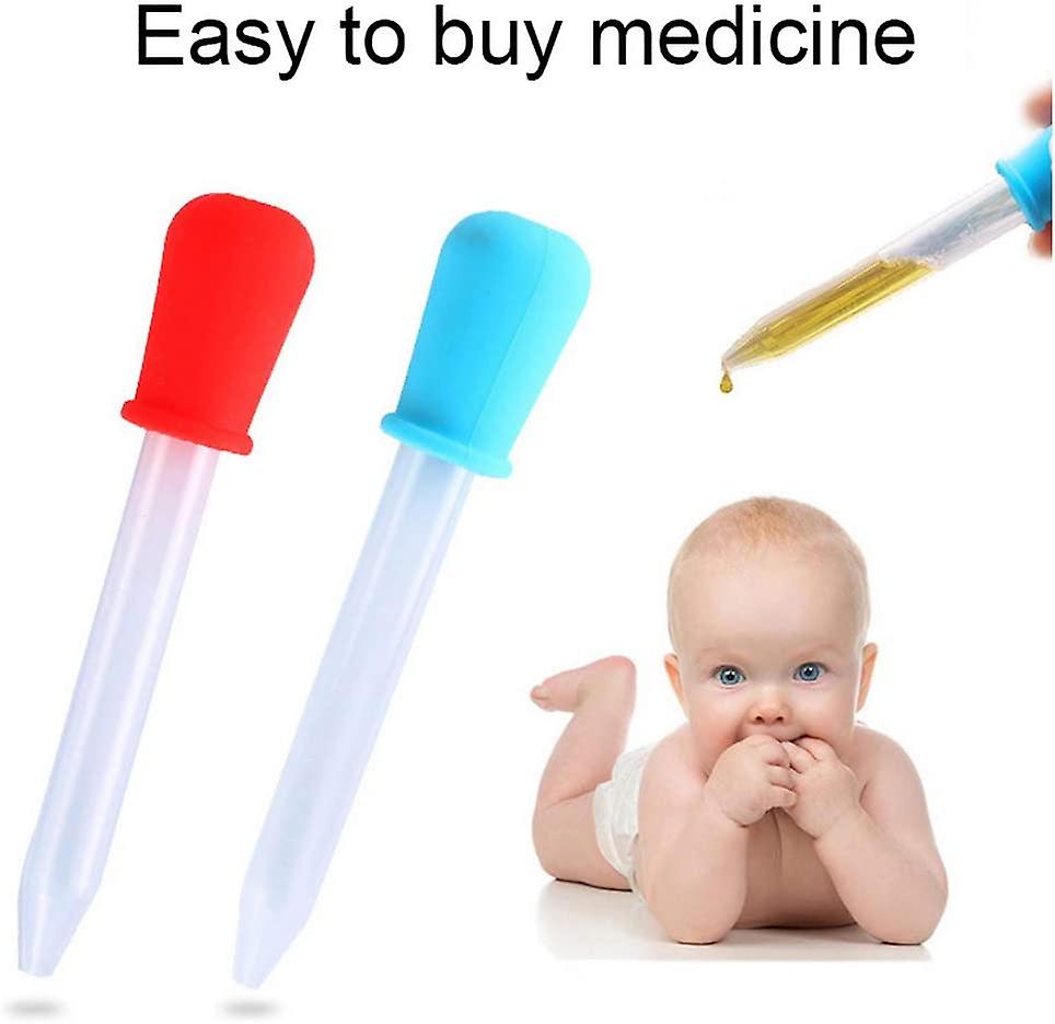 5 Pieces Liquid Droppers, 5ml Silicone And Plastic Dropper Pipettes For ...