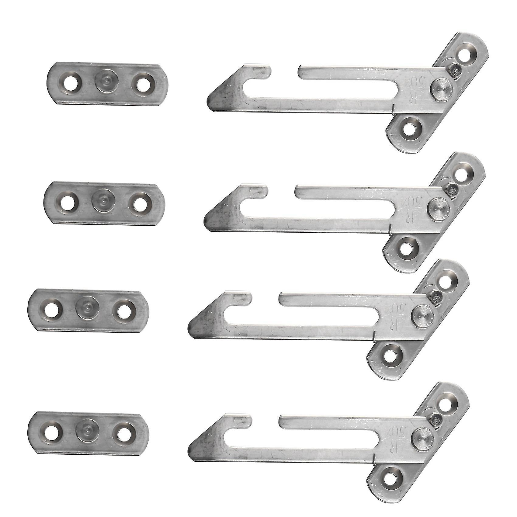 8 Pack Window Restrictor Locks Window Restrictor Hook Stainless Steel ...