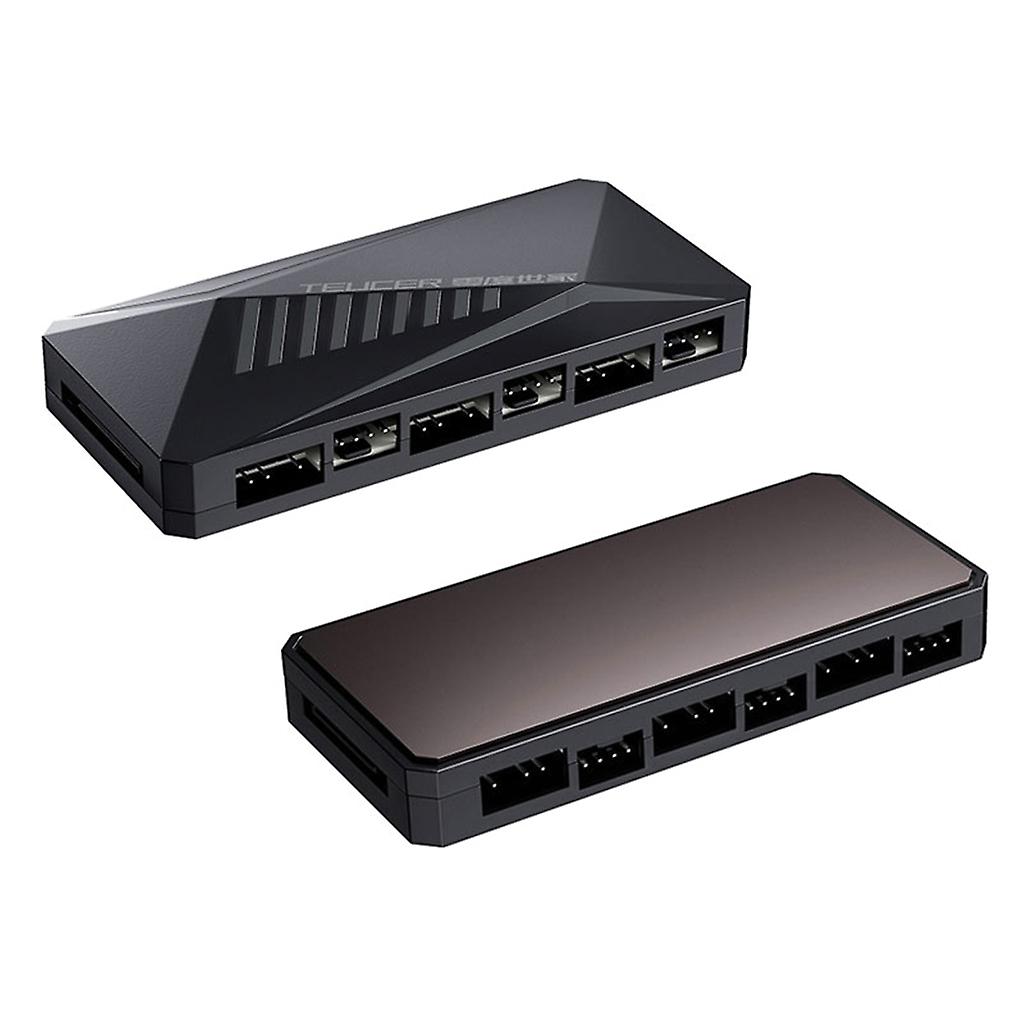 ARGB + PWM Fan HUB 5V 3Pin 4pin ARGB Chassis Fan Controller 12-Port ...