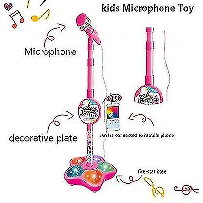 Microphone For Kids, Toy Karaoke Microphone With Stand | Fruugo UK