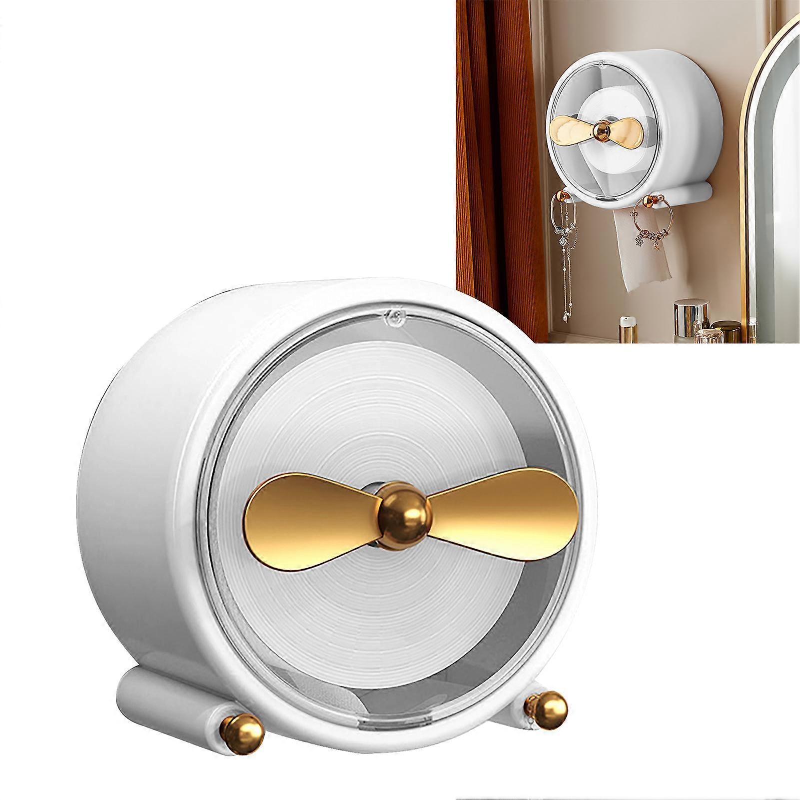 Wall Mounted Tissue Holder - Light Luxury White Toilet Paper Box ...