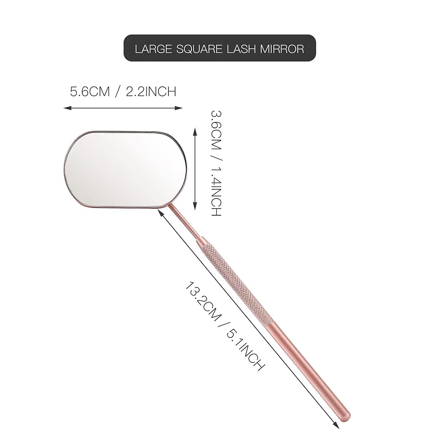 Stainless Steel Lash Mirror, 2.2 Inches, Essential Makeup Tool for Lash ...