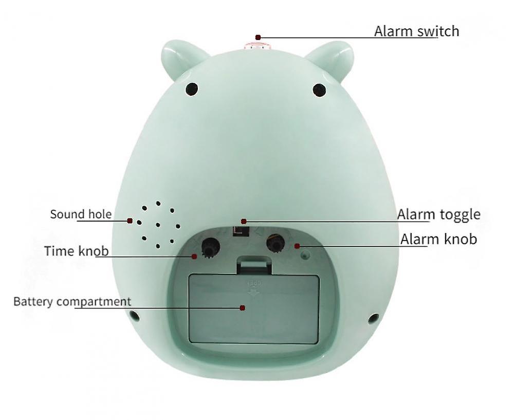 SAYTAY Alarm Clocks For Bedrooms, Cartoon Alarm Clock Hamster Alarm ...