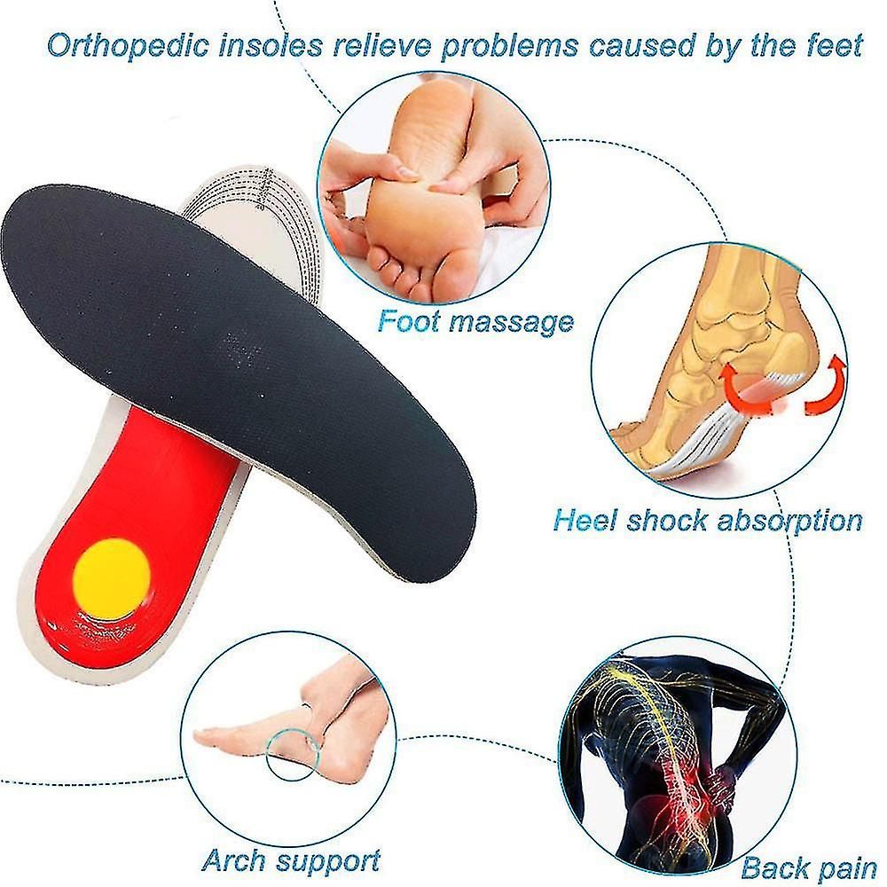 Orthotic Insole Arch Support Flatfoot Orthopedic Insoles For Feet Ease ...