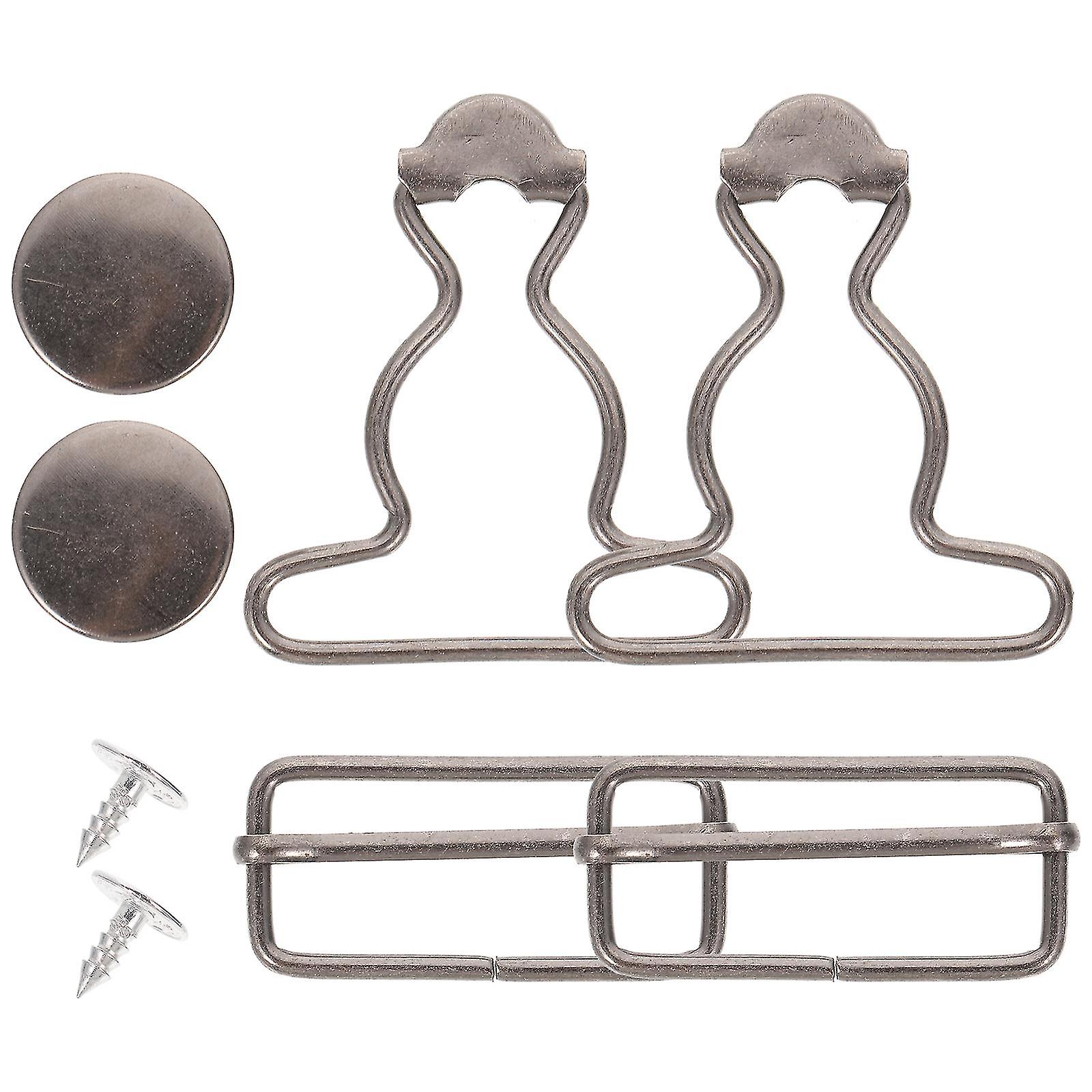 1 Set Of Overall Clips Replacement Diy Overalls Dungaree Belt Fasteners ...