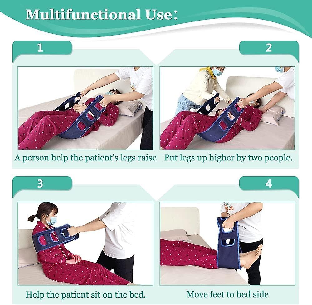 Transfer Board Wheelchair Sliding Belt Medical Sling Turning Patient Care Safety Mobility Aids ...