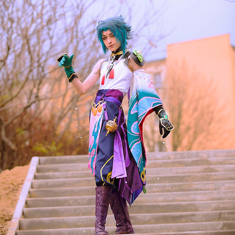 Genshin Impact Xiao Cosplay Costume Game Genshin Impact Xiao Uniform ...
