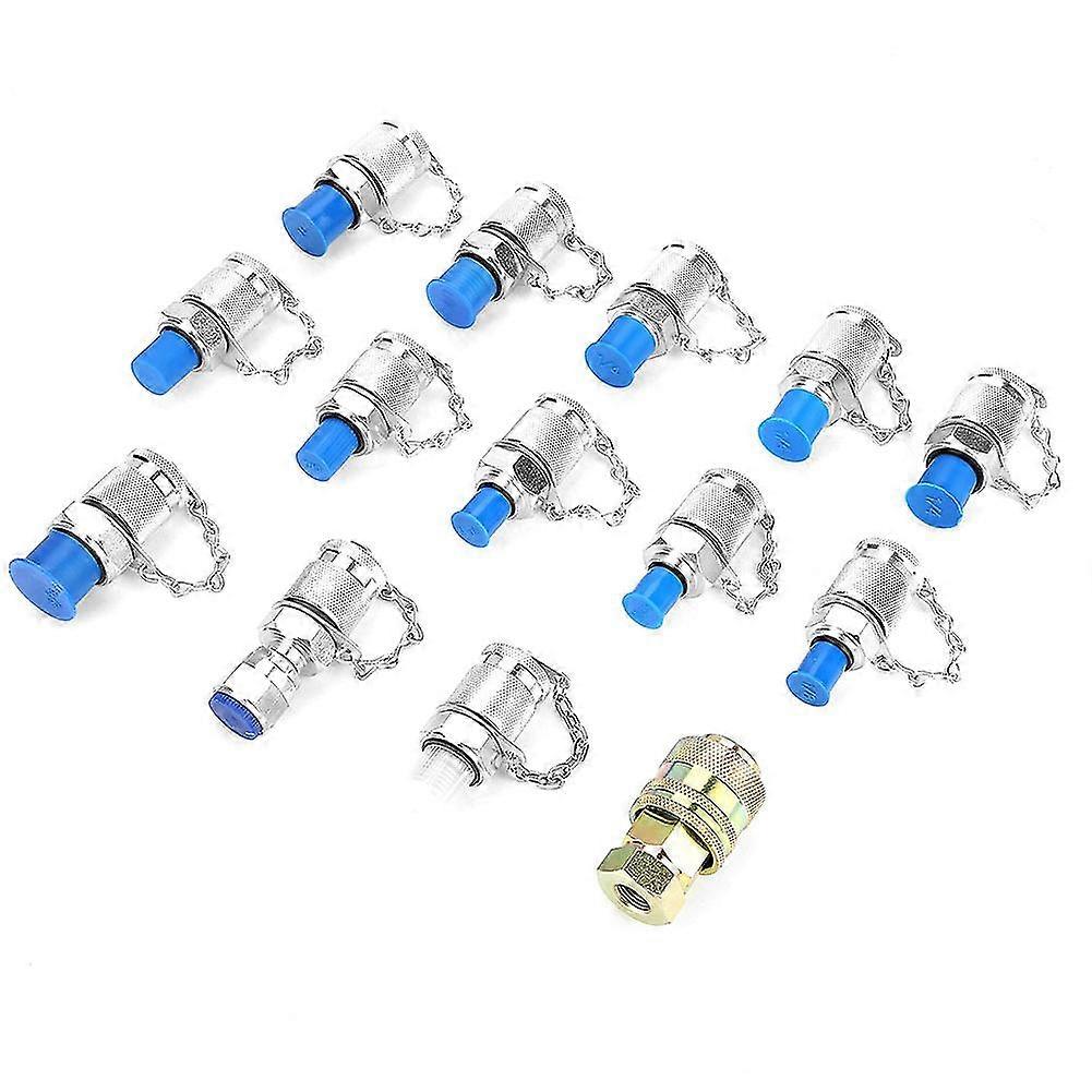 Hydraulic Pressure Test Point Testing Coupling Adapter Set 14pcs ...