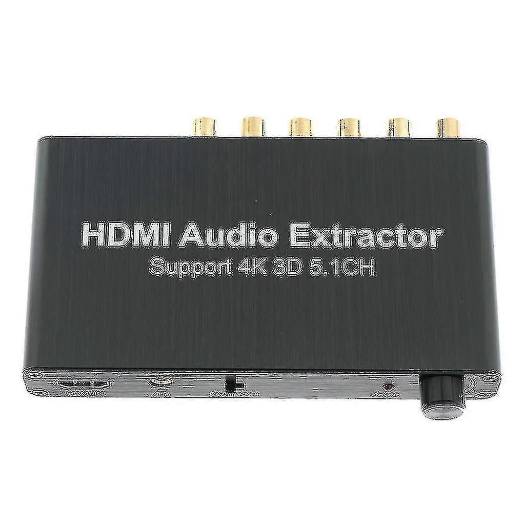 4k 3d 5.1ch Hdmi To Hdmi 3.5mm Coaxial Decoder Audio Extractor Adapter ...
